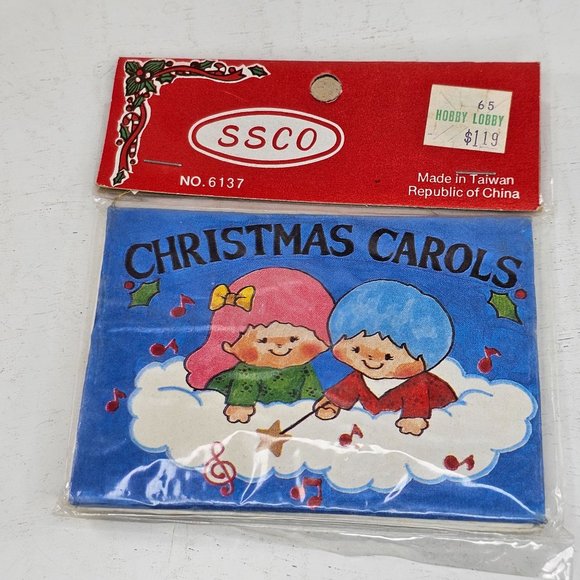 SSCO, Hobby Lobby | Holiday | Vintage Ssco Christmas Carols Mini Book ...